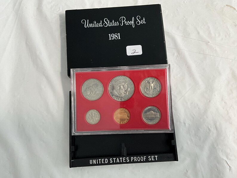 1981 United States Proof Set - Incl Susan B Anthony Dollar, Kennedy ...