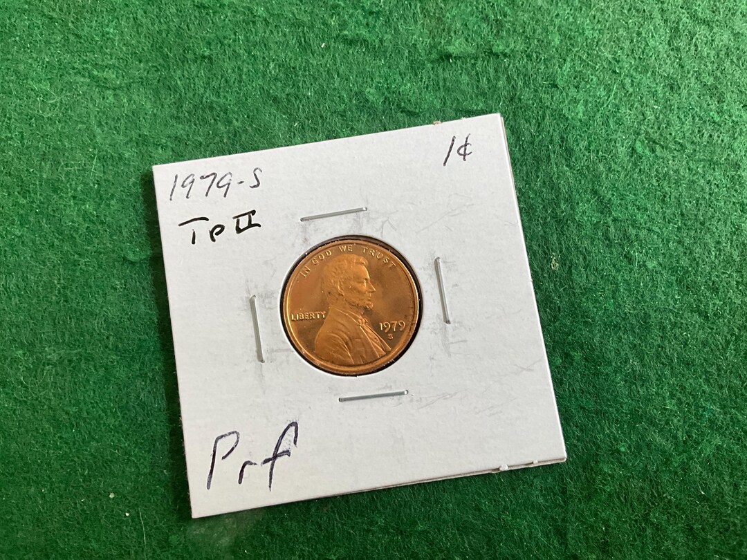 1979-S Type II Proof - Lincoln Memorial Cent Penny - Coin No 18076 - in ...