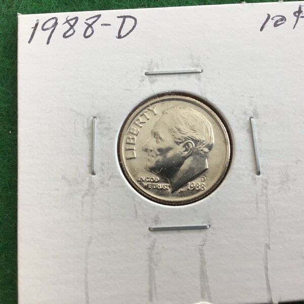 1988 D Dime - Etsy