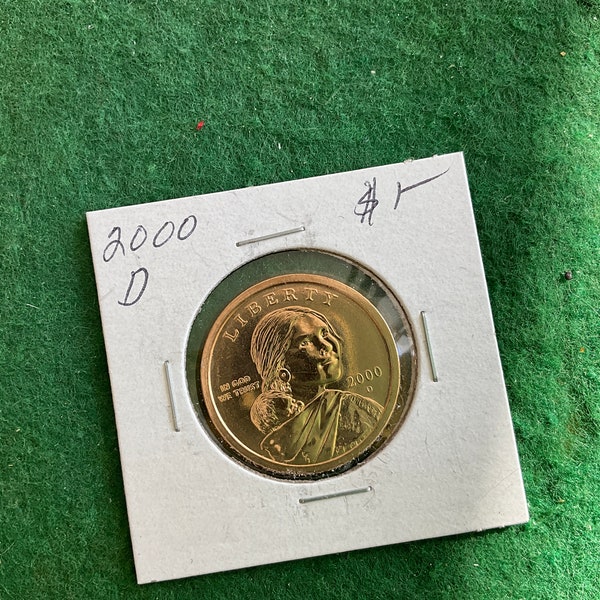 Sacagawea Dollar 2000 D - Etsy