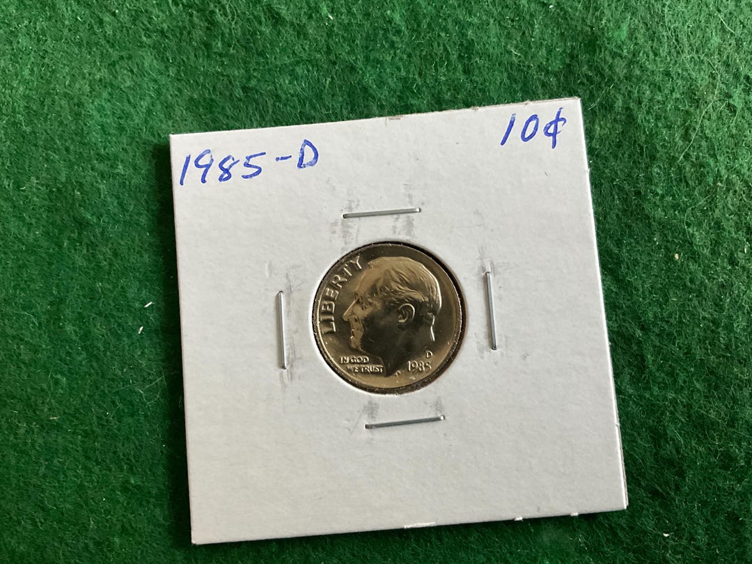1985-D - Roosevelt Dime - Coin No 17153 - in a Protective 2x2 - Etsy
