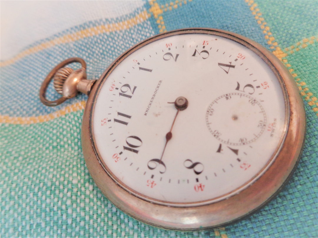 Antique Victorian Gold Filled Knickerbocker Swiss Pocket Watch Illinois ...