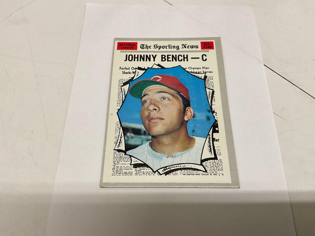 Original Vintage 1970 Topps Baseball Johnny Bench Card No. 464 ...