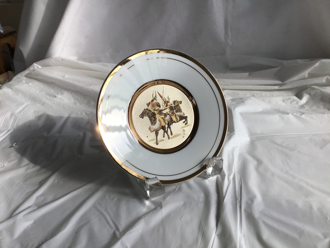 6”diameter Decorative Plate - Warriors on Horseback Scene Created in ...