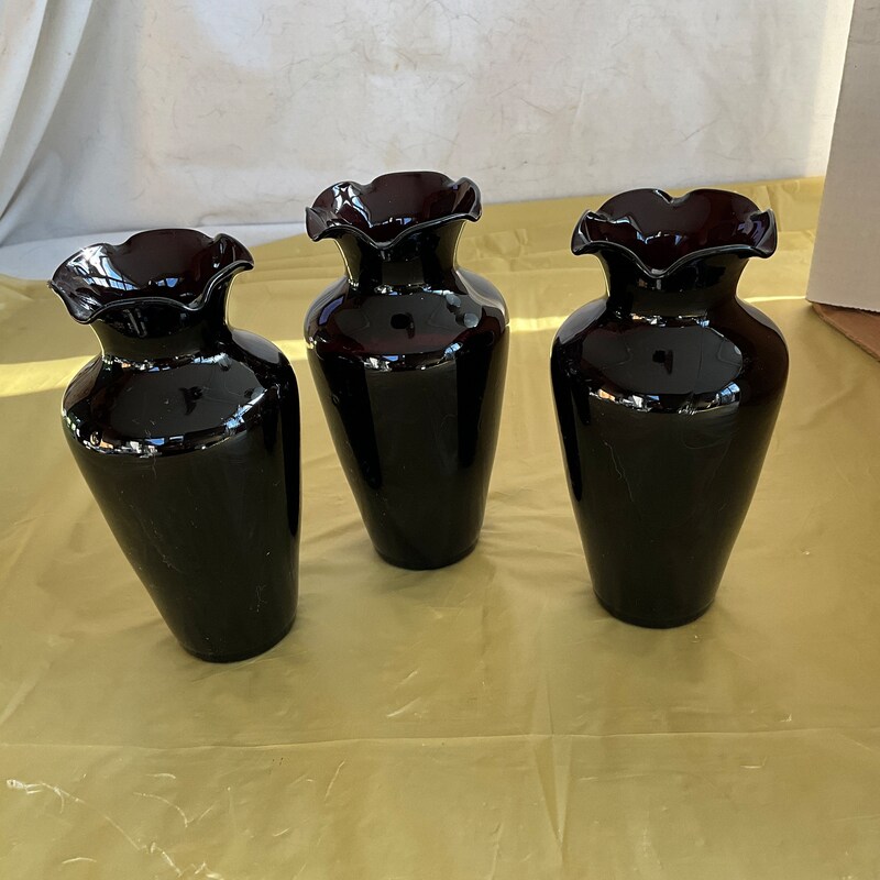 Ruffled Rim Vase - Etsy