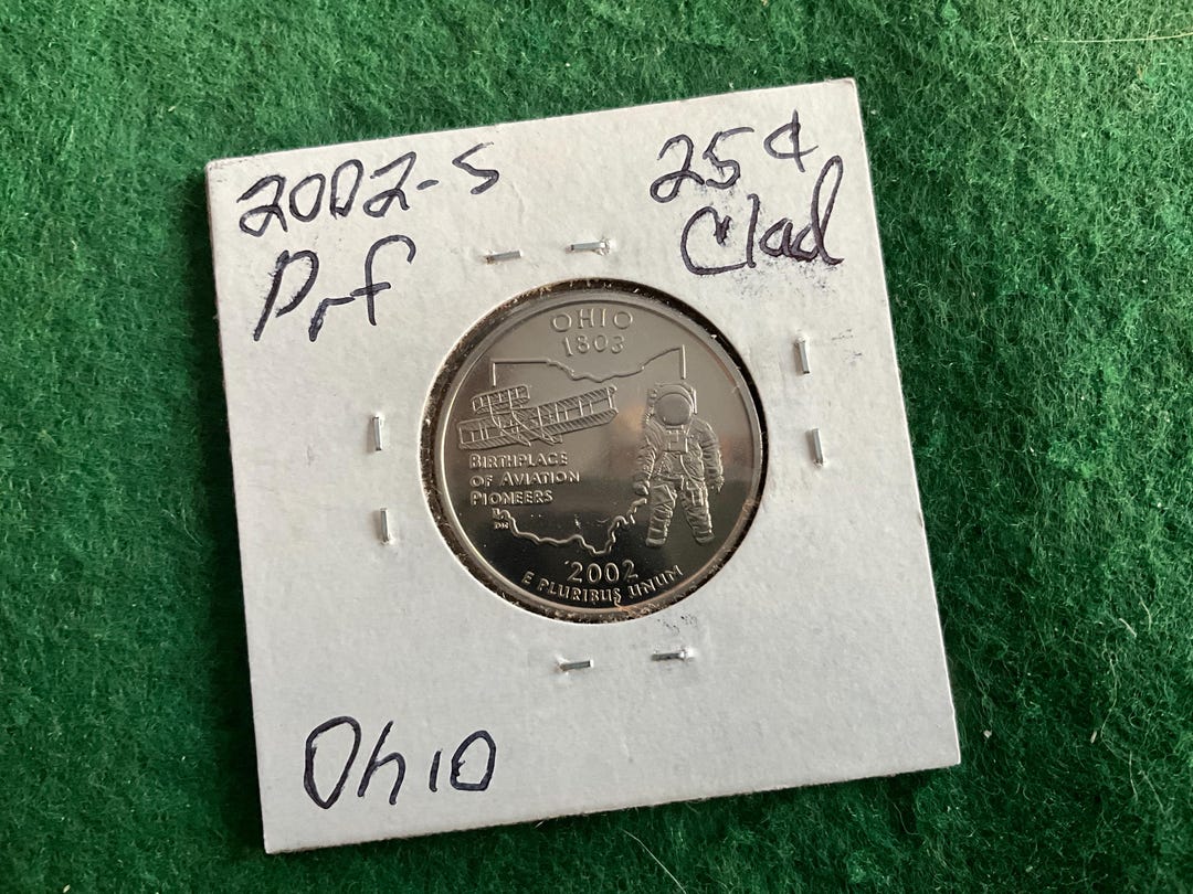 2002-S Clad Proof - State Quarter - Ohio - Coin No 17271 - in a ...