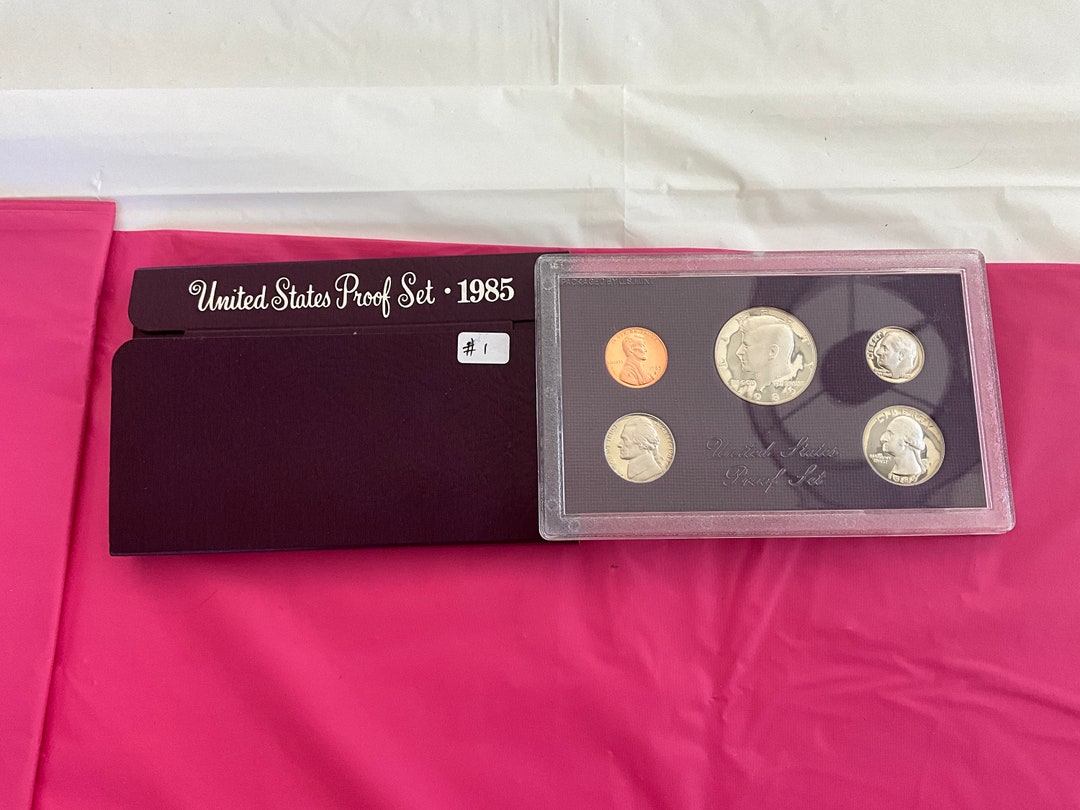 1985 United States Proof Coin Set-incl Kennedy Half, Quarter, Dime ...