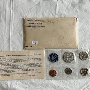 1965 S.S. United States Special Mint Set No 53 - Incl Kennedy Half ...
