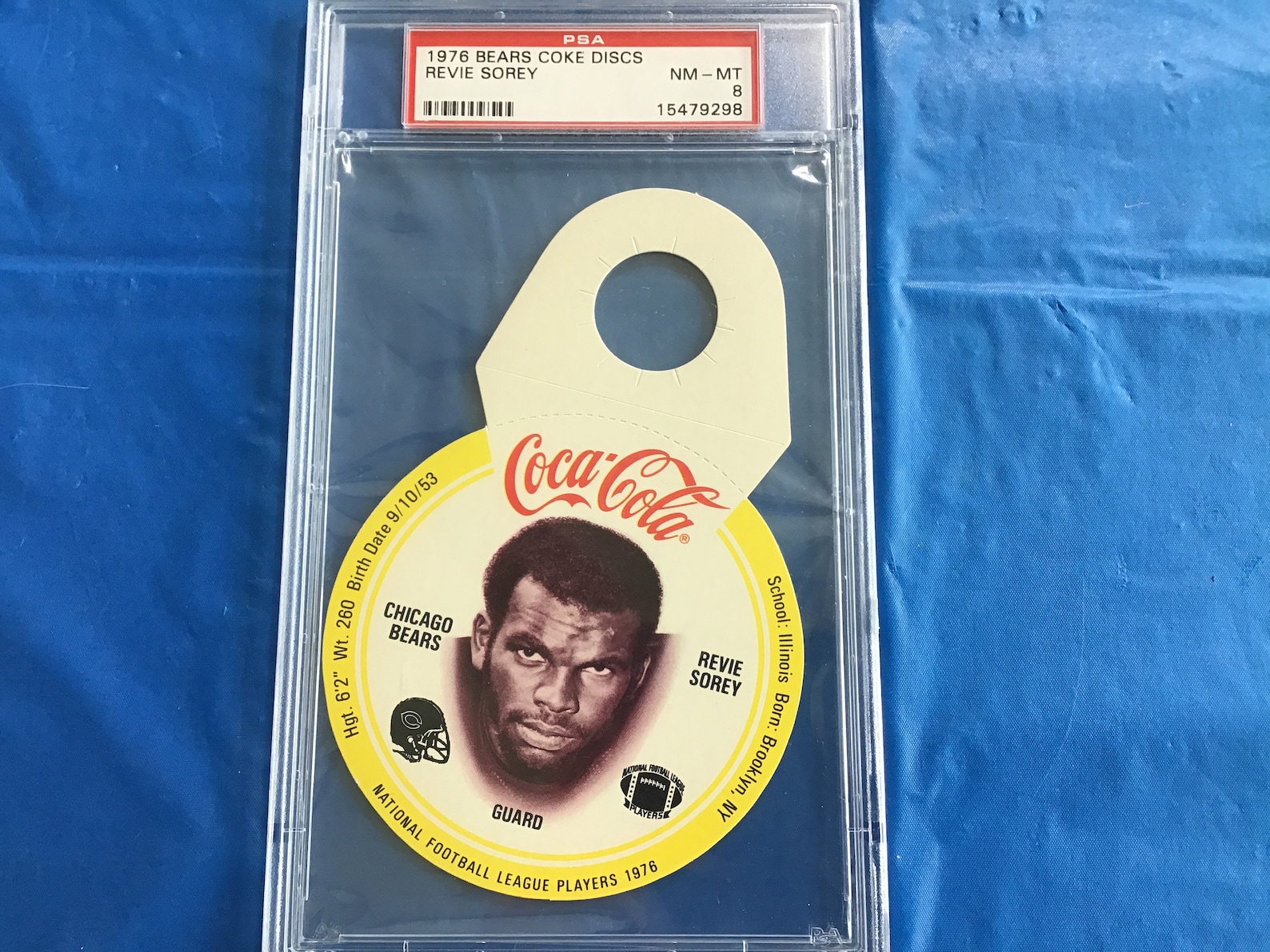 1976 Bears Coke Discs Revie Sorey Chicago Bears-Guard | Etsy