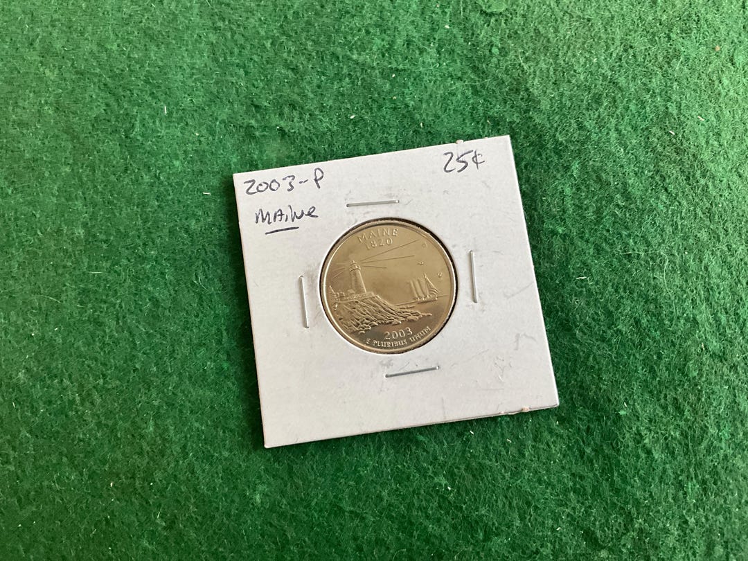 2003-P - State Quarter - Maine - Coin No 17294 - in a Protective 2x2 - Etsy