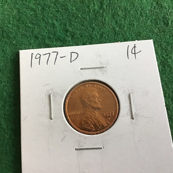 1977 D Penny - Etsy