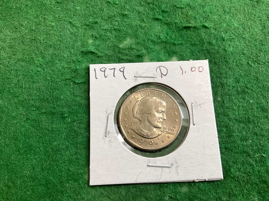 1979-D - Susan B Anthony One Dollar Coin - No 19078 - in a Protective ...