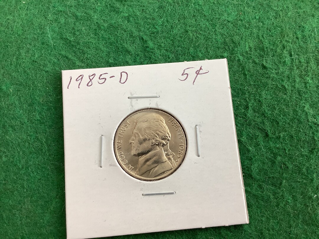 1985-D - Nickel - Coin No 12065 - In a Protective 2x2 - Etsy Österreich