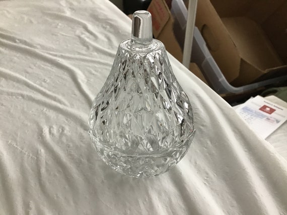 Lead Crystal Pear Dish Collectibles Collectible Glass Art ...