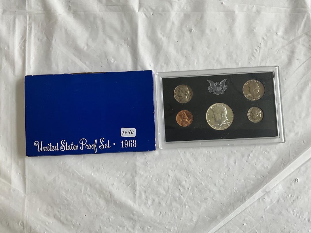 1968 United States Proof Set No 3050 in a Protective Case & Original ...