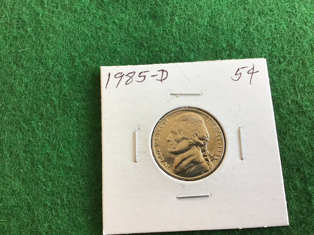 1985-D - Nickel - No 9065 - in a Protective 2x2 - Etsy