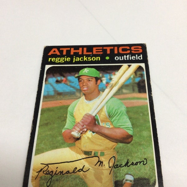 Reggie Jackson Card - Etsy