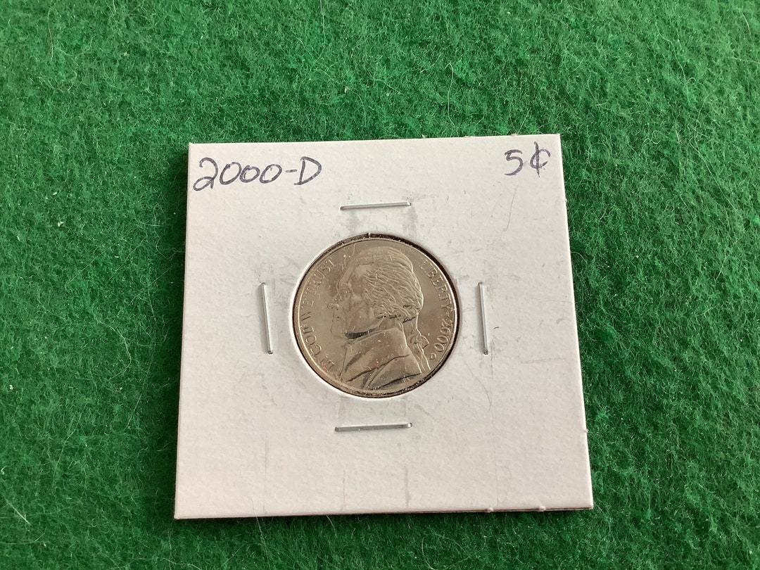 2000-D - Nickel - Coin No 12170 - in a Protective 2x2 - Etsy