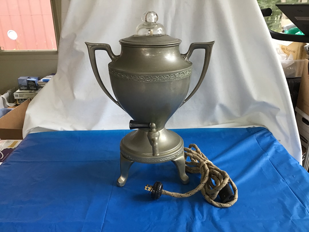 Edison Electric “hotpoint” - Unique Pewter Electric Coffee Perculator ...