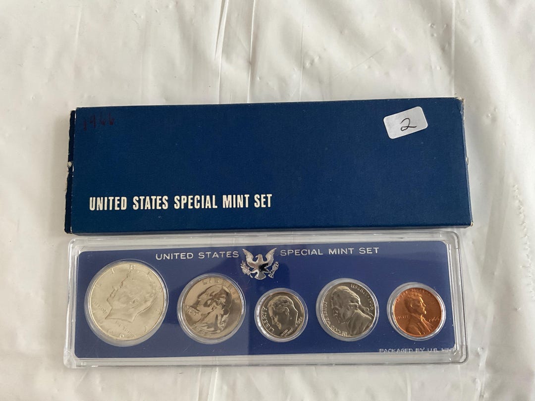 1966 United States Special Mint Proof Set, No 2 - Incl Kennedy Half ...