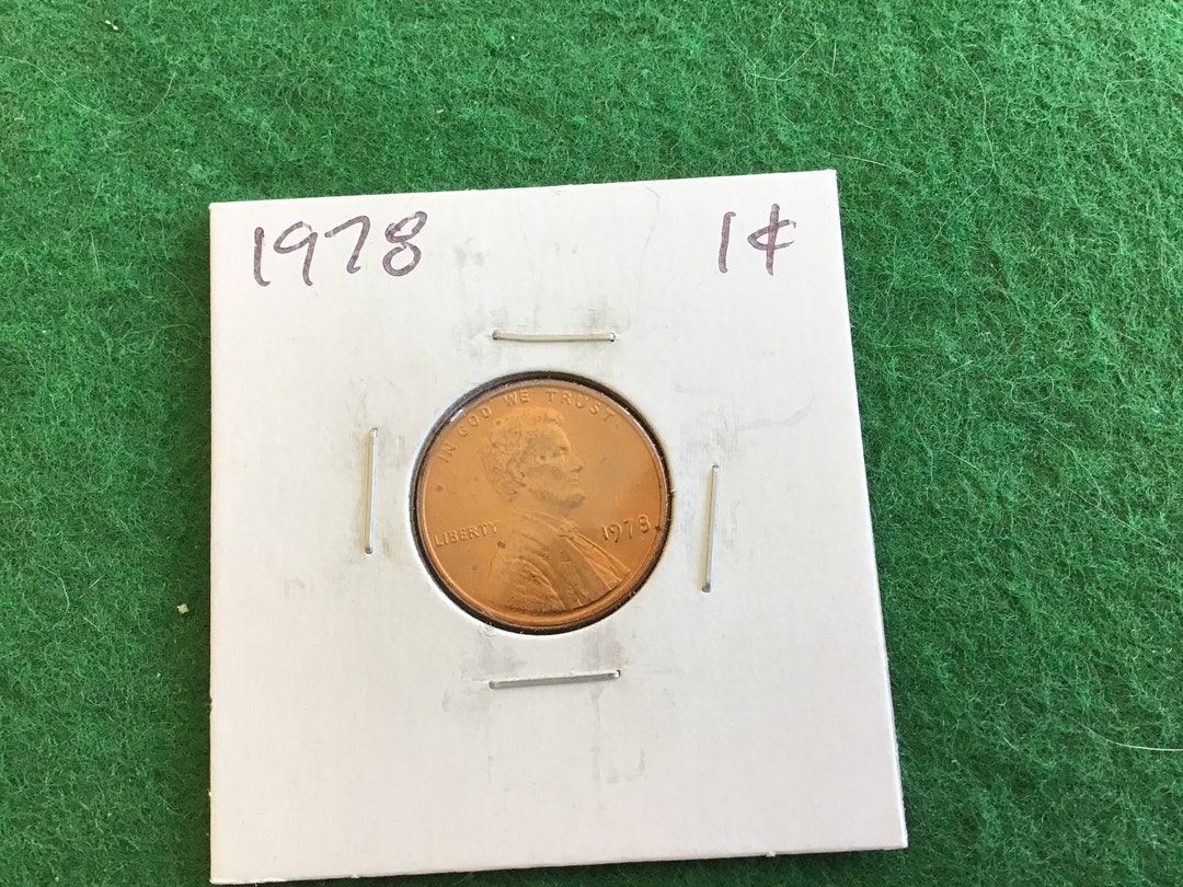 1978 - Lincoln Memorial Cent Penny - No 8730 - in a Protective 2x2 - Etsy