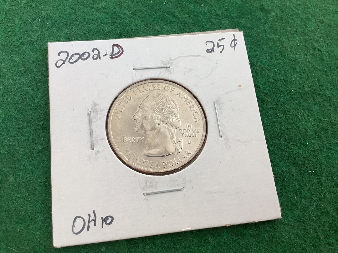 2002-D State Quarter Ohio Coin No 11921 In a Protective 2x2 - Etsy ...