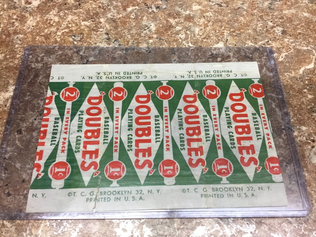 Doubles Playing Cards Wrapper From 1951 - Etsy