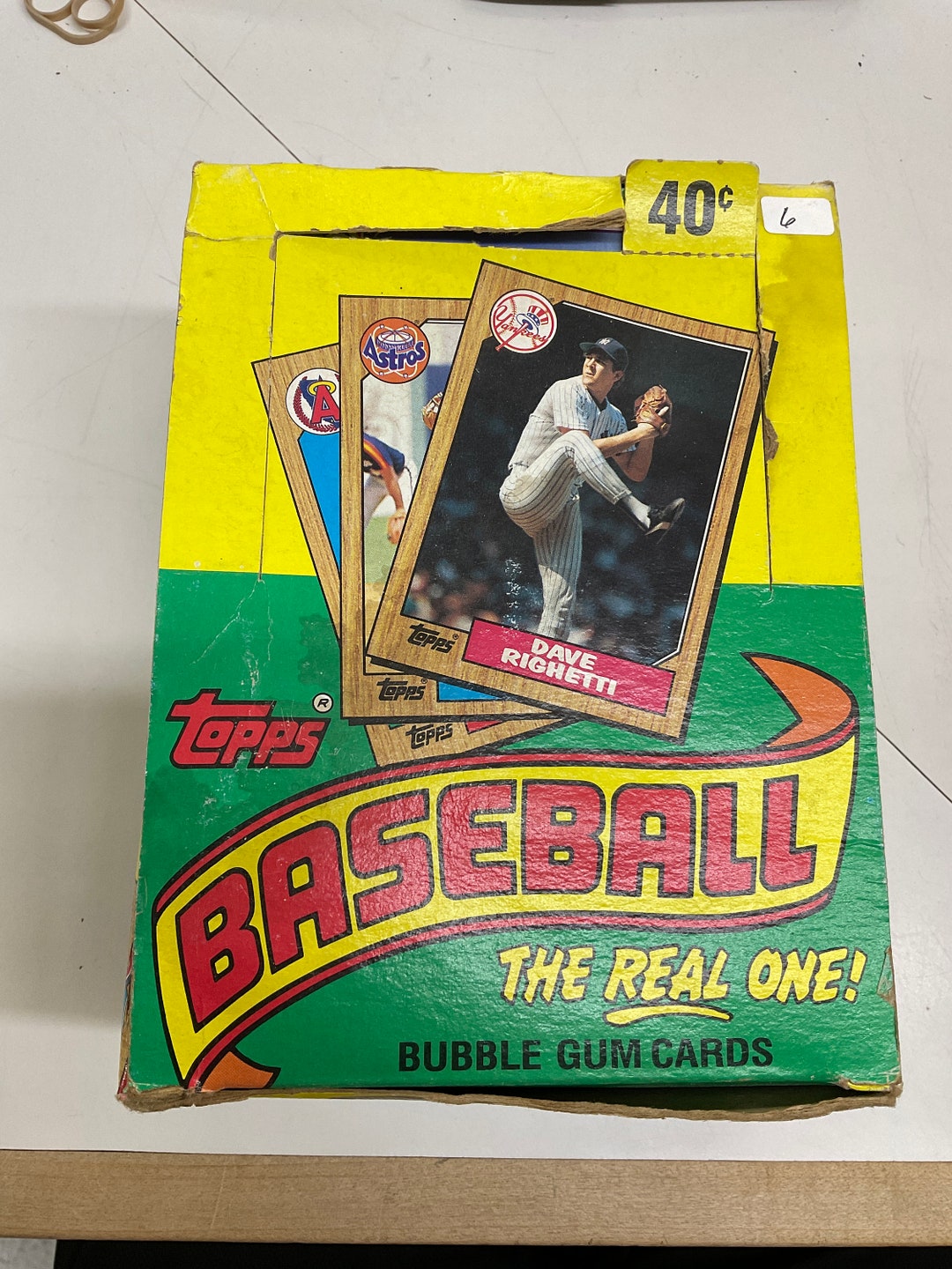 1987 Topps Baseball, Bubble Gum Cards, 36 Packs Unopened, Box #6 - Etsy