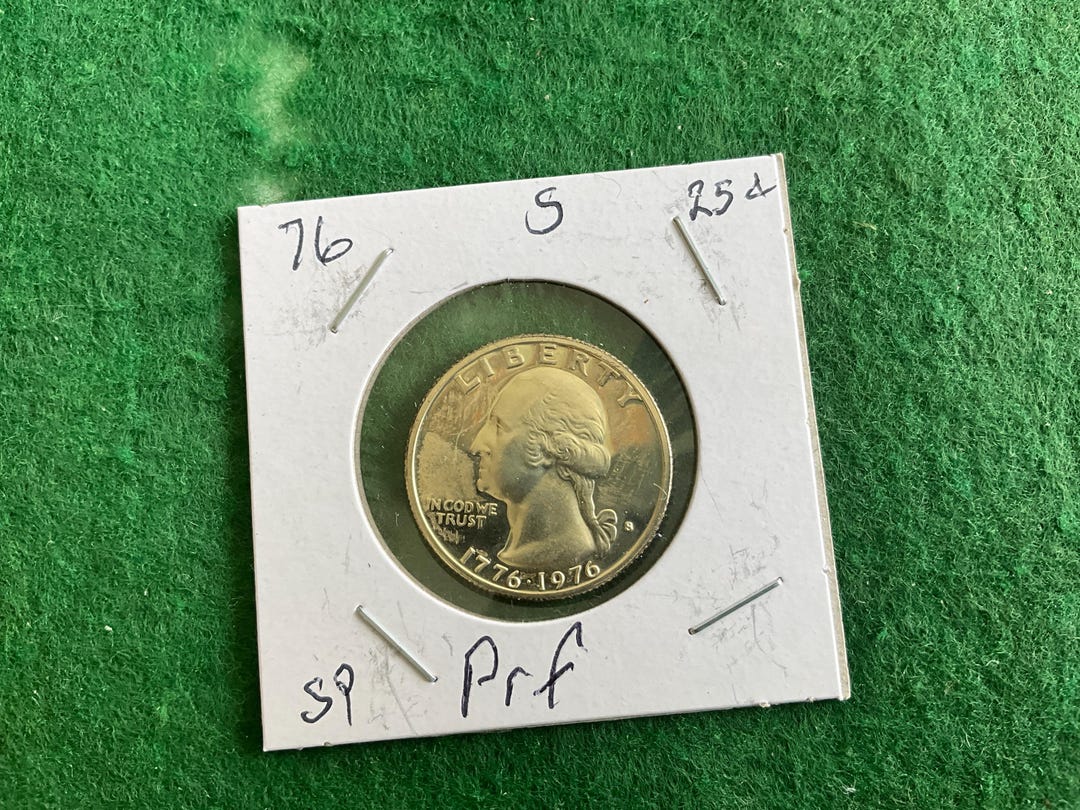 1776-1976-S Proof - Double Dated - Quarter Dollar Coin - No 17788 - in ...
