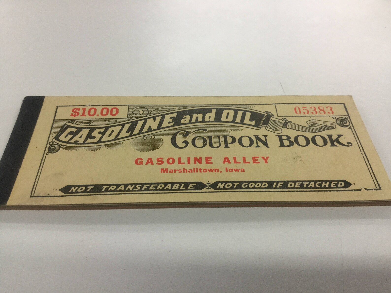 Vintage Gasoline and Oil Coupon Book Gasoline Alley Marshall Town,iowa ...