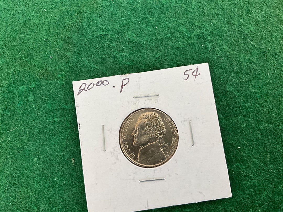 2000-P - Nickel - Coin No 17626 - in a Protective 2x2 - Etsy