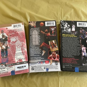 3 NBA VHS VCR Tapes - Unstop-a-bulls-95-96 Championship Season ...