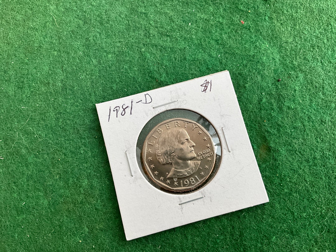 1981-D Susan B Anthony One Dollar Coin No 16315 in a Protective 2x2 - Etsy