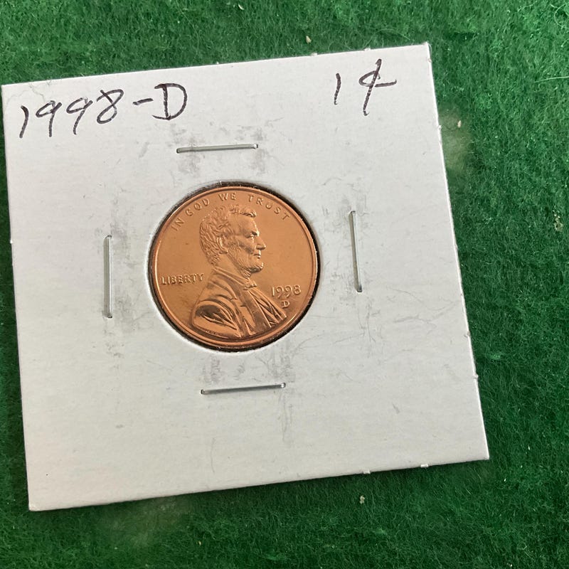 1998 D Penny - Etsy