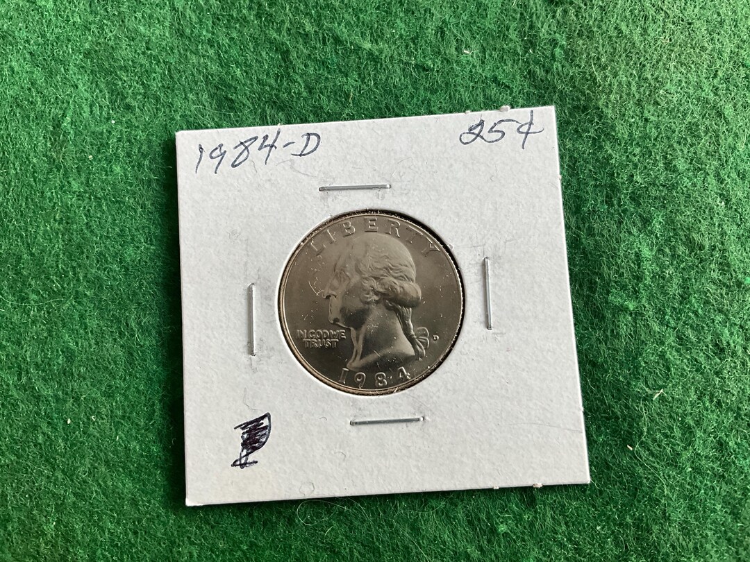 1984-D - Quarter Coin - No 17247 - in a Protective 2x2 - Etsy