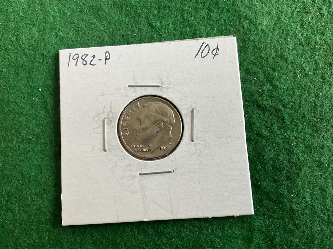 1982-P - Roosevelt Dime - Coin No 17127 - in a Protective 2x2 - Etsy
