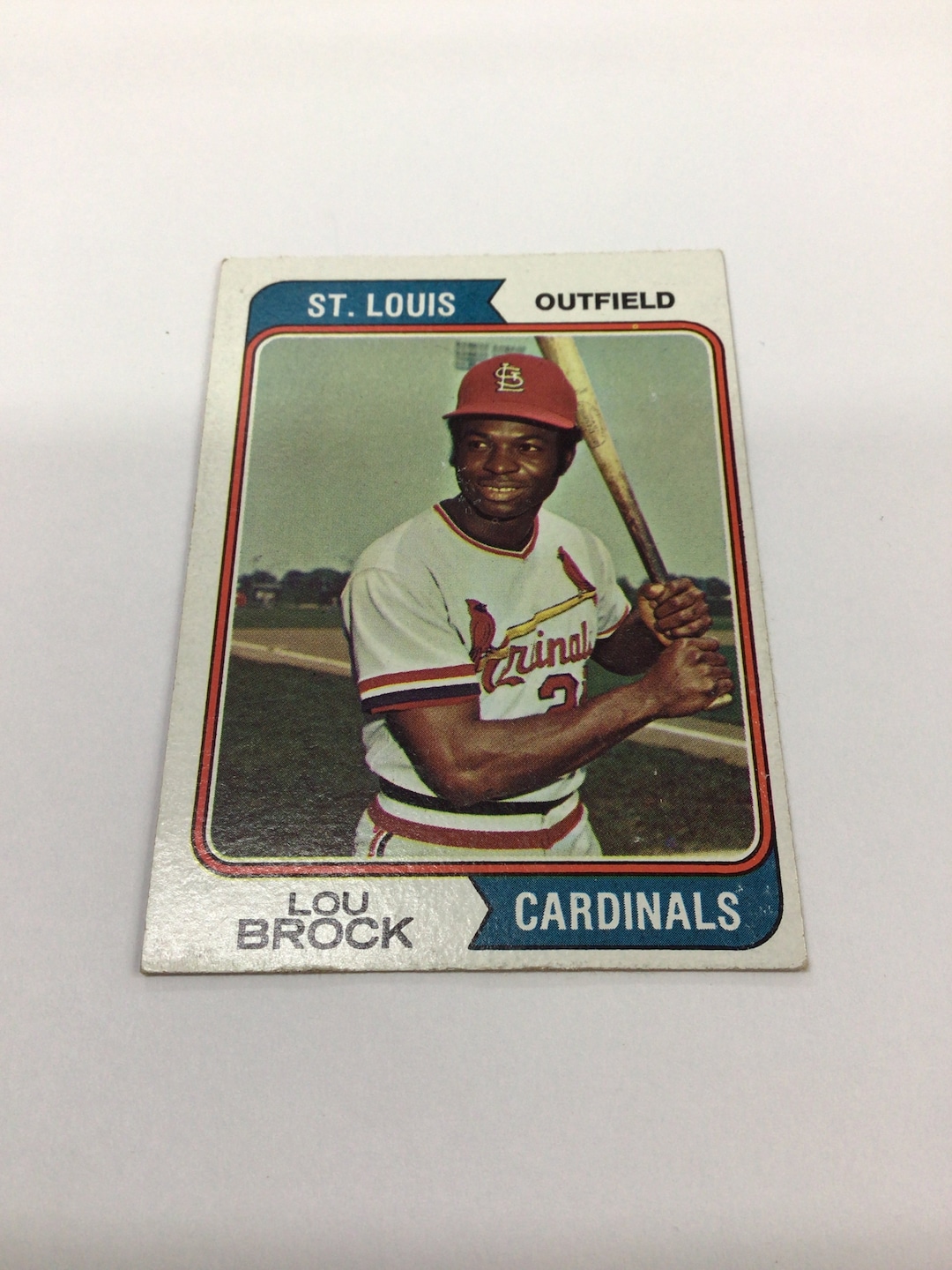 1974 Topps Lou Brock Card No. 60, St. Louis Cardinals, Vintage Baseball ...