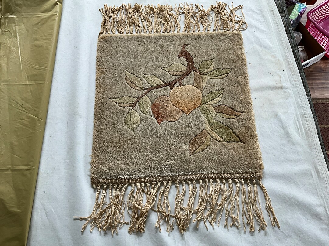 Beautiful Chinese Mat - Mat Measures 12” X 13” With 3” Fringe on Each ...