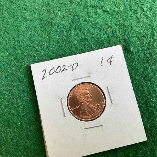 2002 D Penny - Etsy