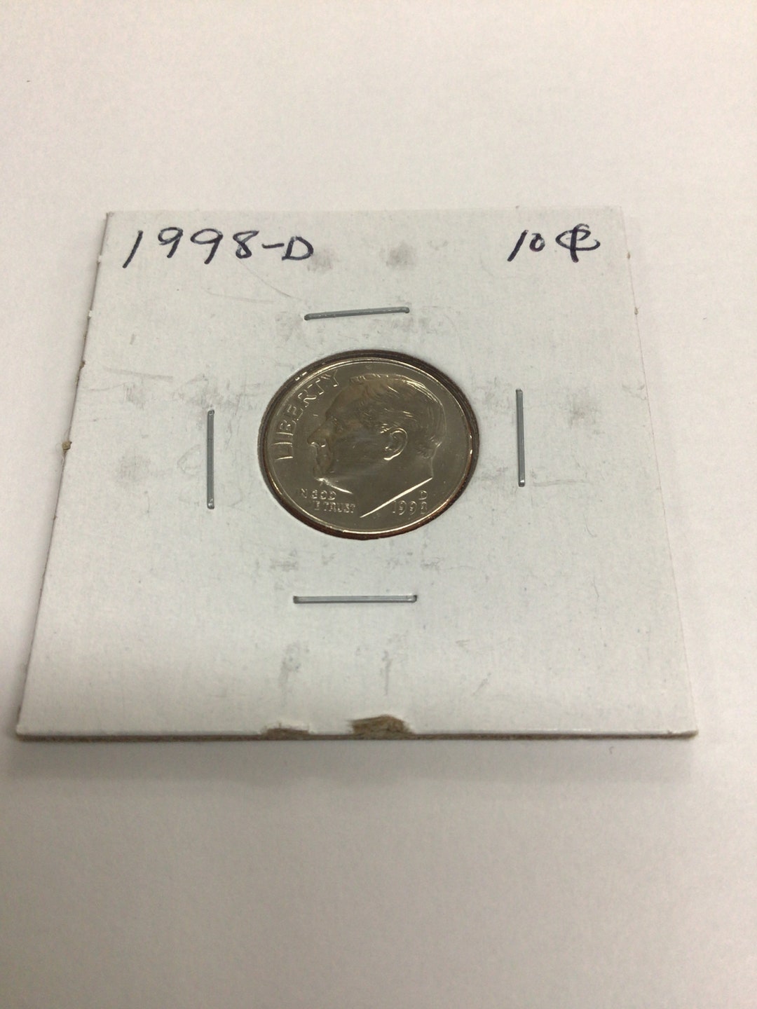 1998-D Roosevelt Dime Coin, Coin No. 14480, in Protective 2x2 - Etsy