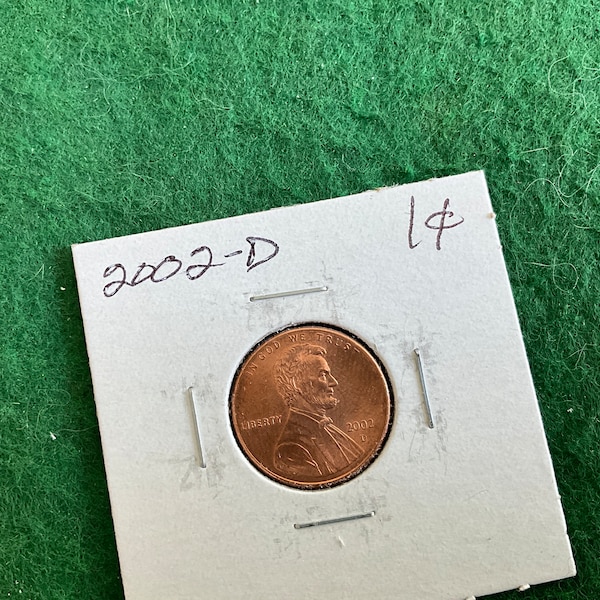 2002 D Penny - Etsy