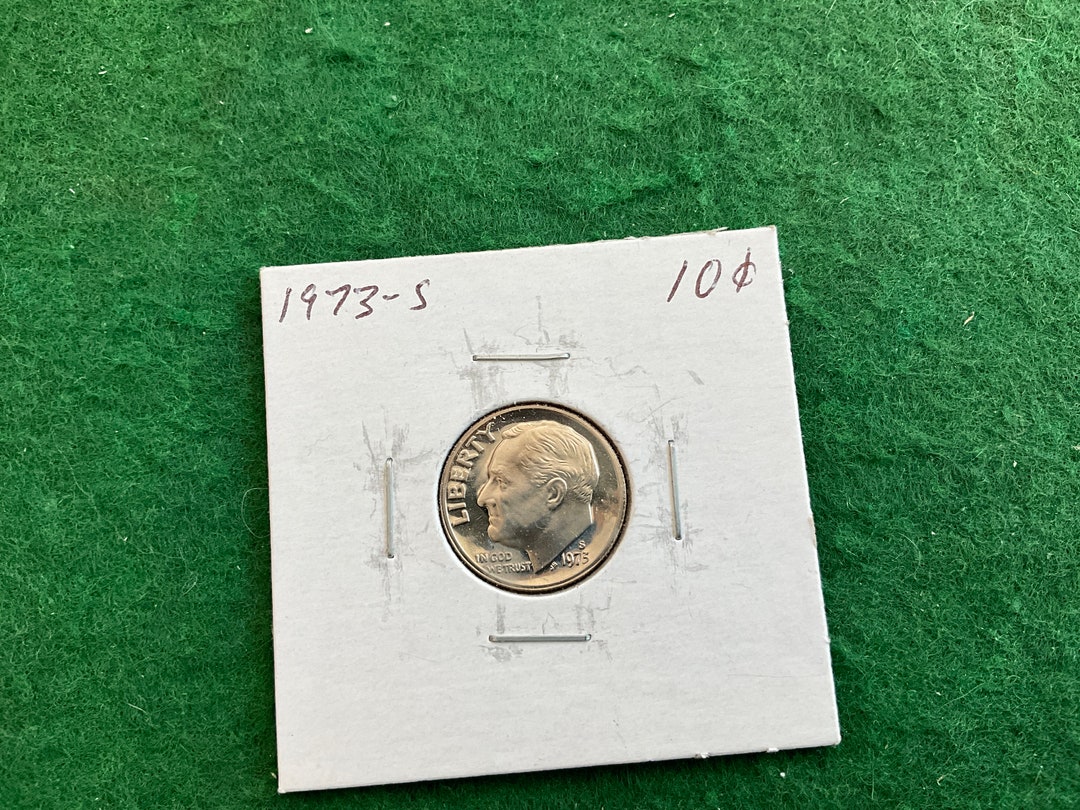 1973-S - Roosevelt Dime - Coin No 15186 - in a Protective 2x2 - Etsy