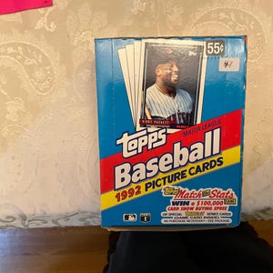 1992 Topps Baseball Picture Cards, Match the Stats, Unopened Box 36 ...