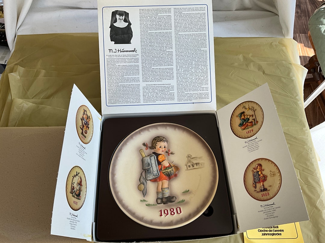 Goebel MJ Hummel - 1980-handpainted 10th Annual Collector Plate in Bas ...