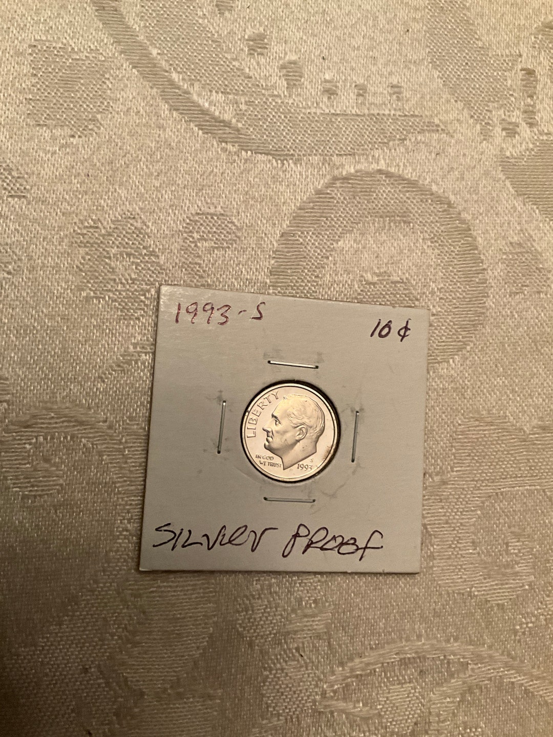 1993-S Proof Silver Roosevelt Dime Coin - No 16407 - in a Protective ...