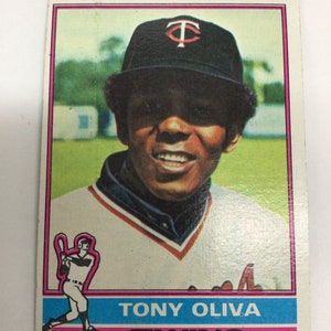 1976 Topps Baseball Tony Oliva, Minnesota Twins, Card No. 35, Original ...