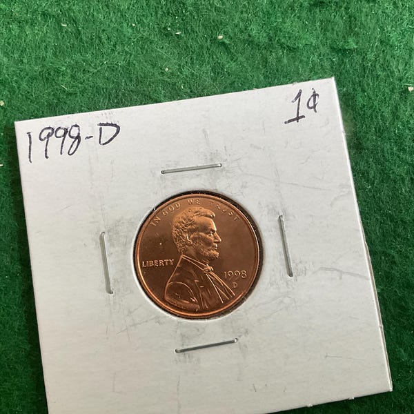 1998 D Penny - Etsy