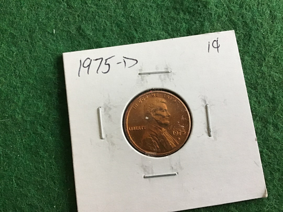 1975-D - Lincoln Memorial Cent Penny - No 8707 - in a Protective 2x2 - Etsy