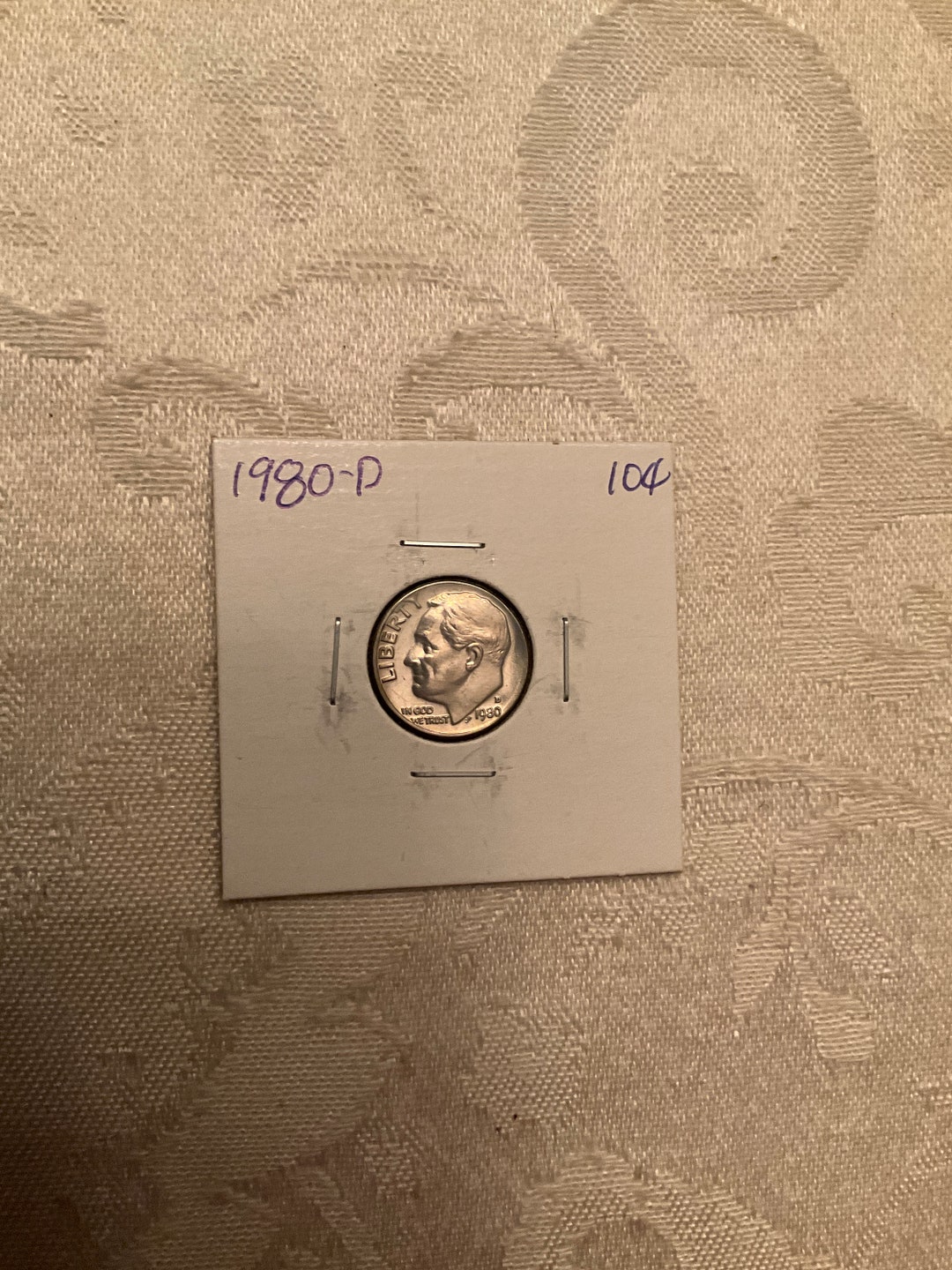 1980-D Roosevelt Dime Coin, Coin No. 16388, in Protective 2x2 - Etsy