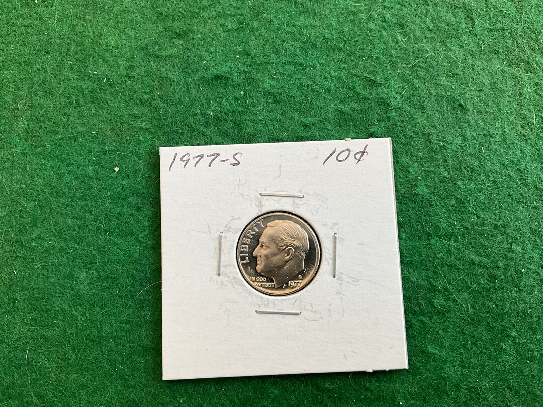 1977-S - Roosevelt Dime - Coin No 15205 - in a Protective 2x2 - Etsy